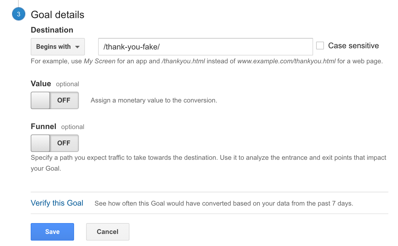 Step-by-Step Guide to Creating URL Destination Goals in Google Analytics